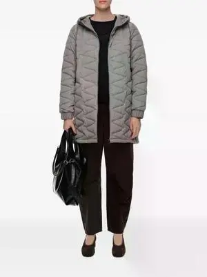 Bimba Y Lola Gray Mid-length Padded Puffer - Grey
