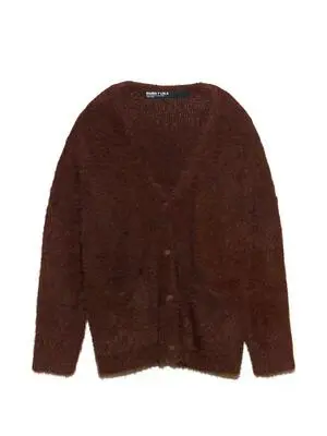 Bimba Y Lola Long Fur Cardigan - Brown