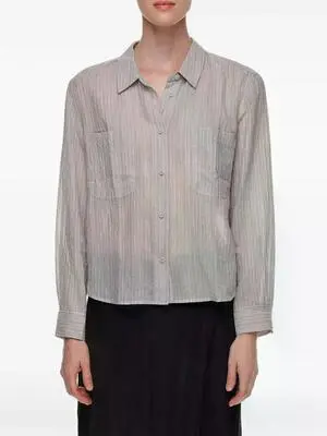 Bimba Y Lola Light-grey Straight-cut Feminine Shirt