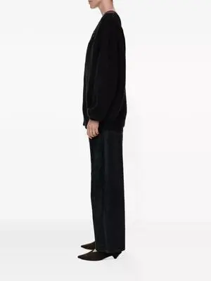 Bimba Y Lola Mohair Wool And Lace Cardigan