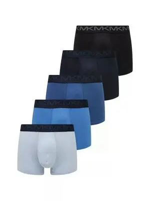 Michael Kors Logo Waistband Boxers Set Of Five - Blue