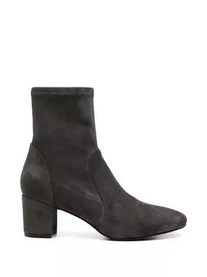 BIBI LOU Suede-effect Block-heel Ankle Boots