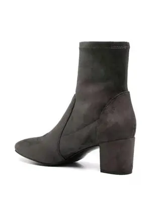 BIBI LOU Suede-effect Block-heel Ankle Boots