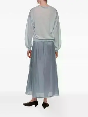 Bimba Y Lola Light- Washed Silk Skirt