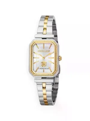 Roberto Cavalli Octagonal Bezel 23mm Watch - Silver