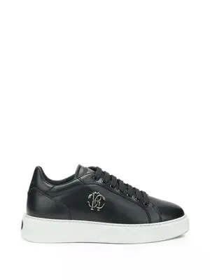 Roberto Cavalli Logo-plaque Sneakers - Black