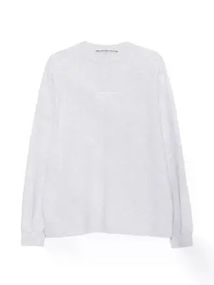 Alexander Wang Logo-print Long-sleeve T-shirt - Grey