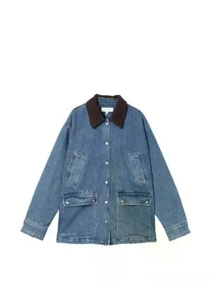 Rag & Bone Corduroy-collar Denim Jacket - Blue