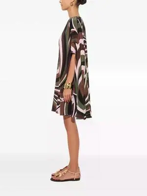 Emilio Pucci Iride-print Crepe De Chine Kaftan