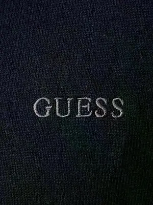 Guess Logo-embroidered Zip-up Cardigan