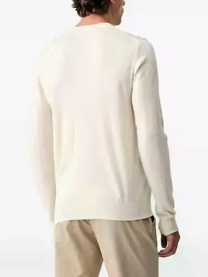 Guess Logo-embroidered Crew-neck T-shirt - Neutrals