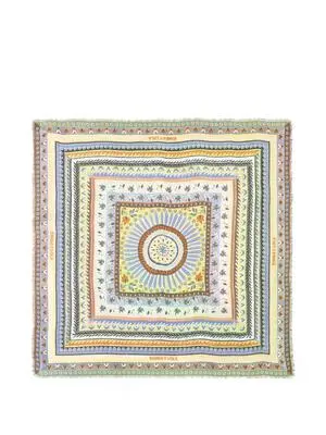 Bimba Y Lola Concentric Frames Shawl - Neutrals