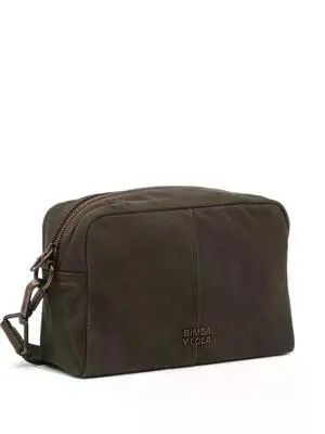 Bimba Y Lola Medium Superwax Khaki Crossbody Bag - Brown