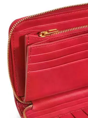 Bimba Y Lola Large Cherry Plaited Zip Wallet