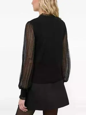 MORGAN Ruffled Long-sleeve Blouse