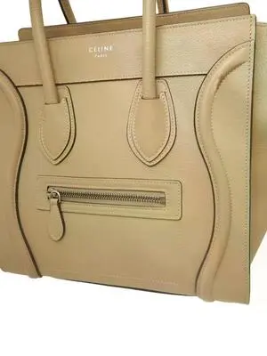 Celine 2014 Micro Leather Luggage Tote Bag
