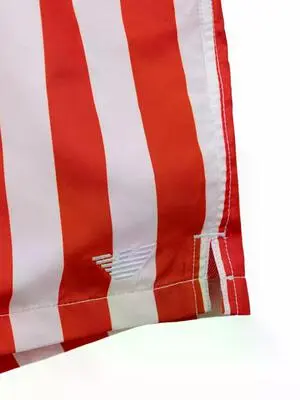 Emporio Armani Striped Drawstring Swim Shorts