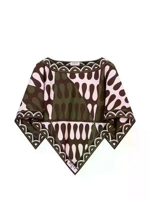 Emilio Pucci Leocorno-print Silk Blouse