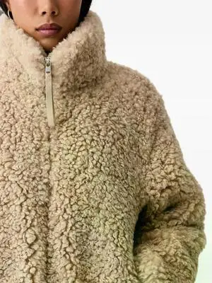 Marc O'polo Teddy-texture Zip-up Jacket - Neutrals