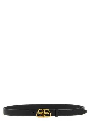 Balenciaga Bb Thin' Belt - Black