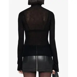 ALLSAINTS Endry Panelled Leather Mini Skirt