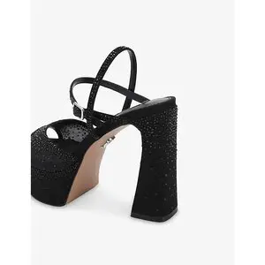 Steve Madden Maricela Heeled Woven Sandals - Black