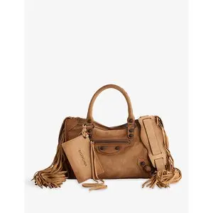 Balenciaga Le City Leather Top-handle Bag - Camel