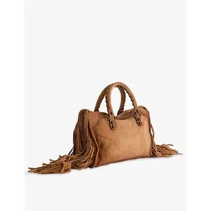 Balenciaga Le City Leather Top-handle Bag - Camel