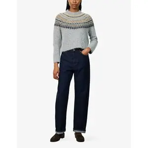 Barbour Annette Fair Isle Knitted Jumper - Grey Multi