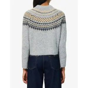 Barbour Annette Fair Isle Knitted Jumper - Grey Multi