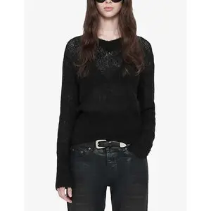 ALLSAINTS Mabel V-neck Knitted Jumper - Black