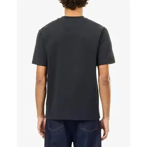 Barbour Dalton Oversized Logo-print Cotton T-shirt - Black