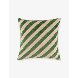 YVES DELORME Calisson Square Linen-blend Cushion Cover - Menthe