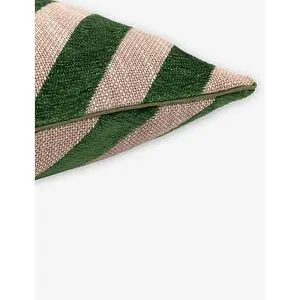 YVES DELORME Calisson Square Linen-blend Cushion Cover