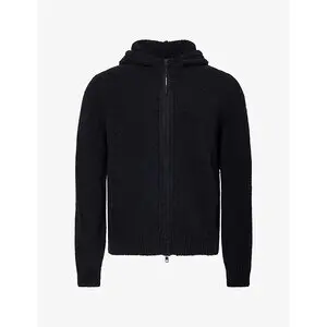 Moncler Bouclé Logo-patch Wool-blend Hoody