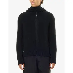 Moncler Bouclé Logo-patch Wool-blend Hoody