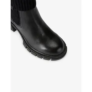 Kurt Geiger Toasty Leather Heeled Ankle Boots