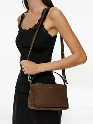 Bimba Y Lola Mini Bag, Dark Khaki Cotton - Brown
