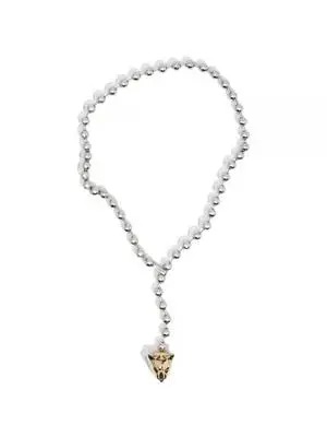 Bimba Y Lola Gold-chain And Panther-head Necklace