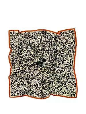 Bimba Y Lola Anthracite Mushroom Kaleidoscope Scarf - Neutrals
