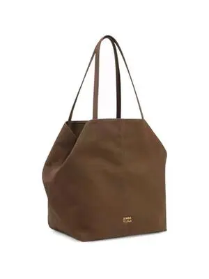 Bimba Y Lola Dark Khaki Cotton Maxi Shopper Bag