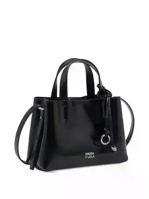 Bimba Y Lola Small Chihuahua Tote Bag Leather - Black