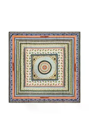 Bimba Y Lola Khaki Concentric Frame Scarf - Neutrals