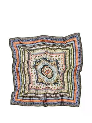 Bimba Y Lola Khaki Concentric Frame Scarf