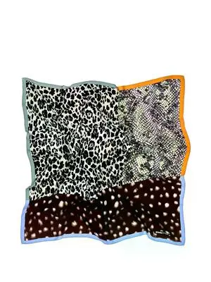 Bimba Y Lola Mint Patchwork Scarf