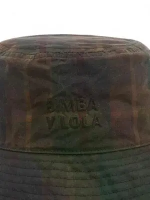 Bimba Y Lola Tartan Coated-fabric Hat