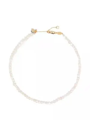 Bimba Y Lola Necklace With Natural-pearls Then Ovate - Gold