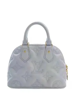LOUIS VUITTON 2000-2026 Monogram Calfskin Bubblegram Alma Bb Satchel