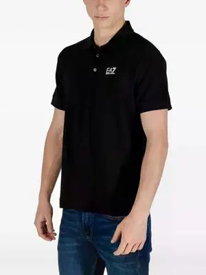 EA7 Logo-print Polo Shirt