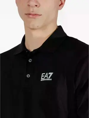EA7 Logo-print Polo Shirt